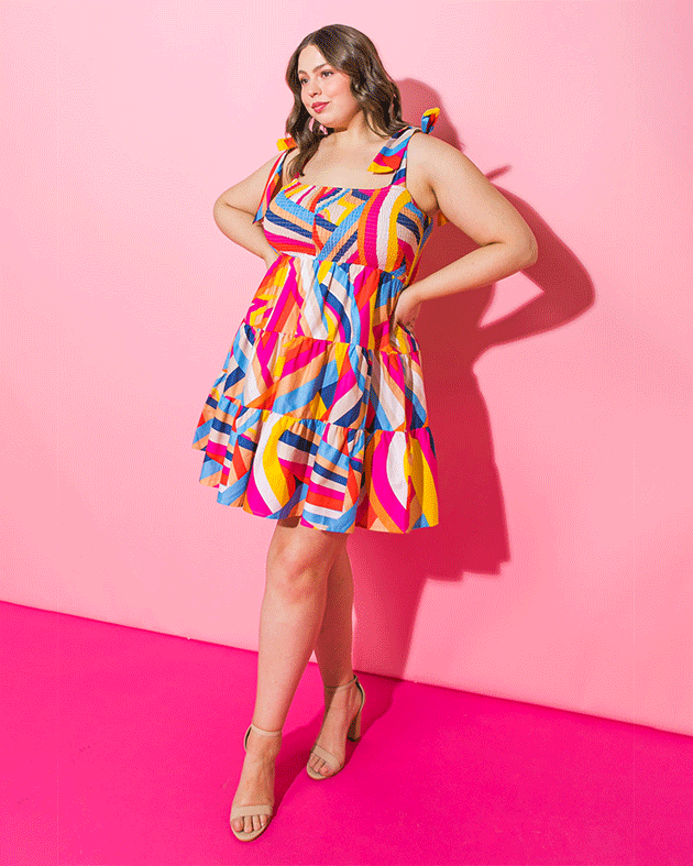 MADDISON SHOULDER TIE DRESS – Noted look